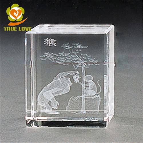 3D Laser Photo Etched Glass Block TL-0253 | Crystal Trophies,Glass ...