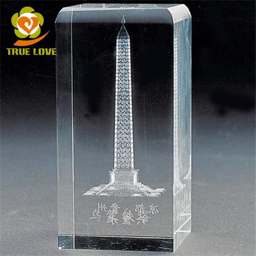3D Laser Photo Etched Glass Block TL-0253 | Crystal Trophies,Glass ...